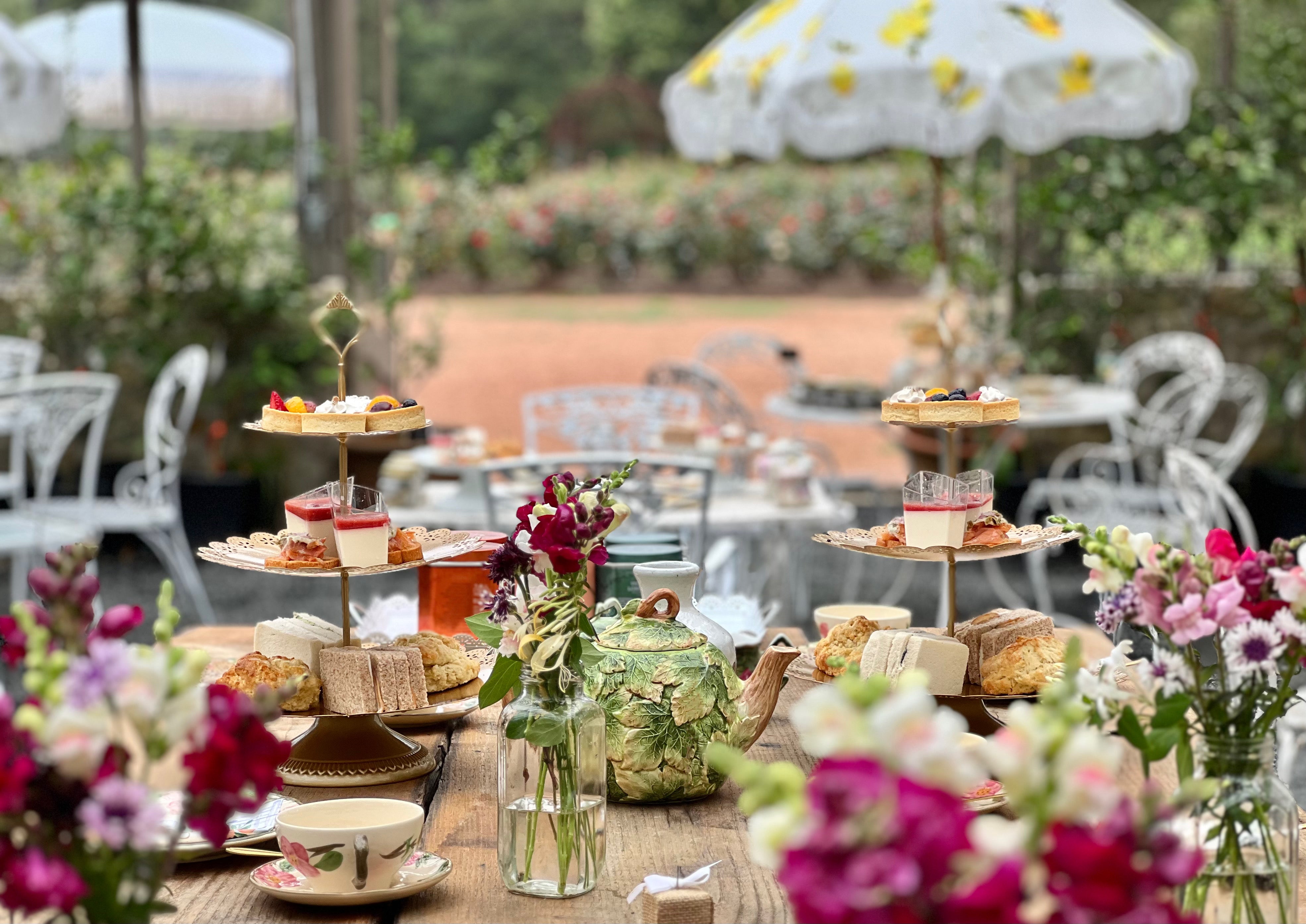 Afternoon Tea, Flower Bar, and Cut Your Own Rose Therapy Experience ...